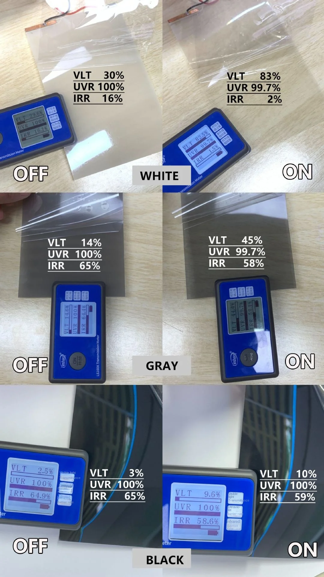 Smart PDLC Privacy Car Window Film Tint - Remote Control