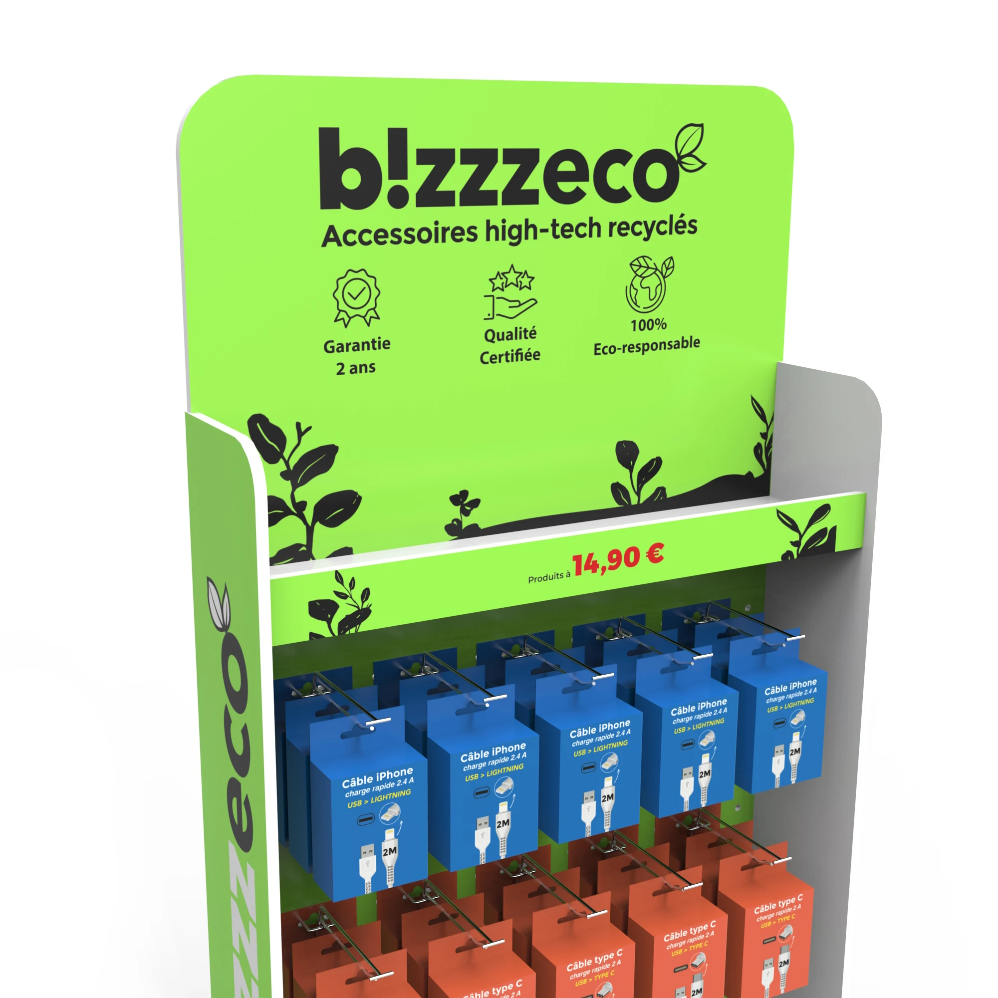 PVC Electric Accessary Display Stand with Pegboard for Wholesale ...