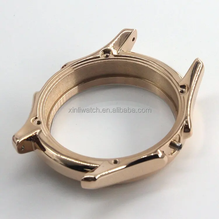 38mm Stainless Steel Watch case with Sapphire Crystal PVD Gold Rose ...