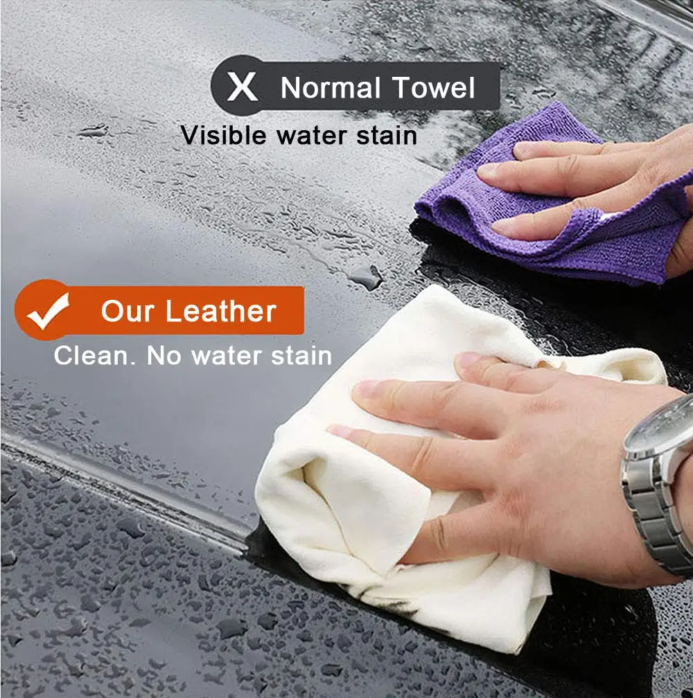 Chamois Cloth for Car, Natural Shammy Drying Leather Towel| Alibaba.com