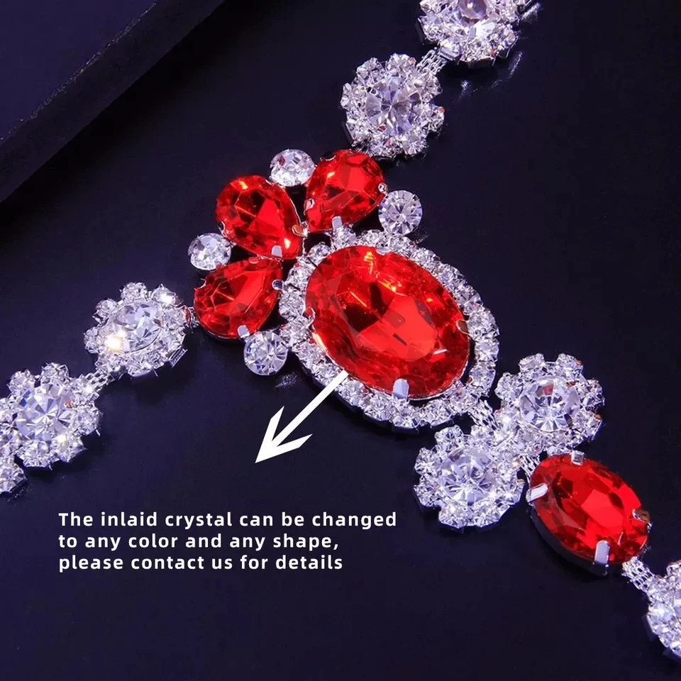 Bling Sexy Red Crystal Rhinestones Panty Thong For Women Silver Bikini ...