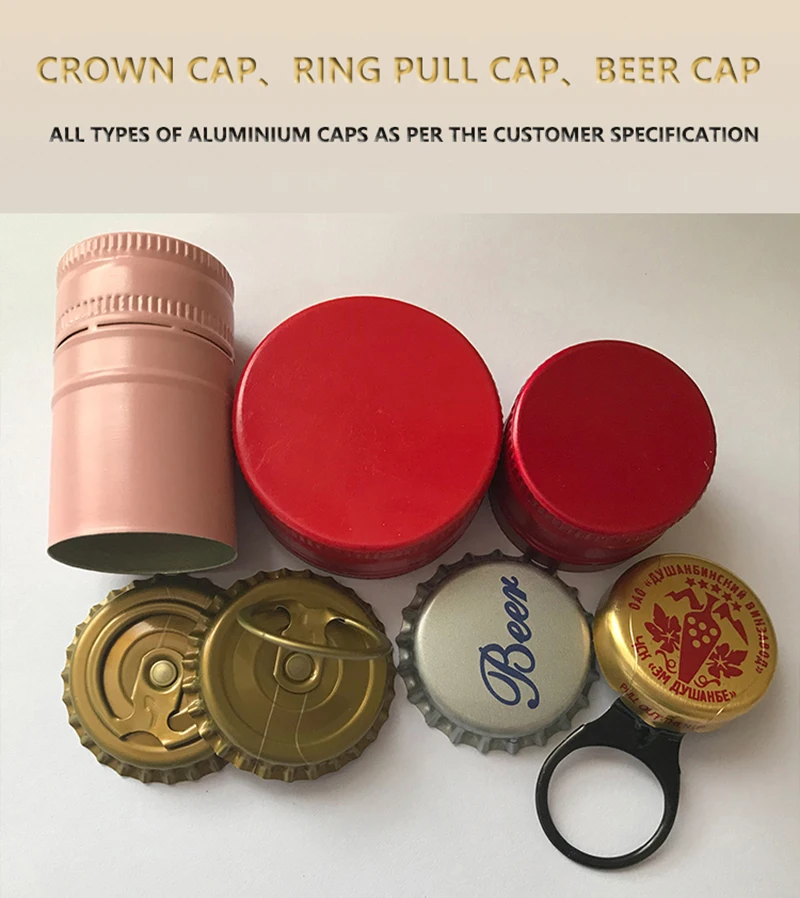 26mm Twist off Crown Cap for Screw Top Bottle - Non-refillable