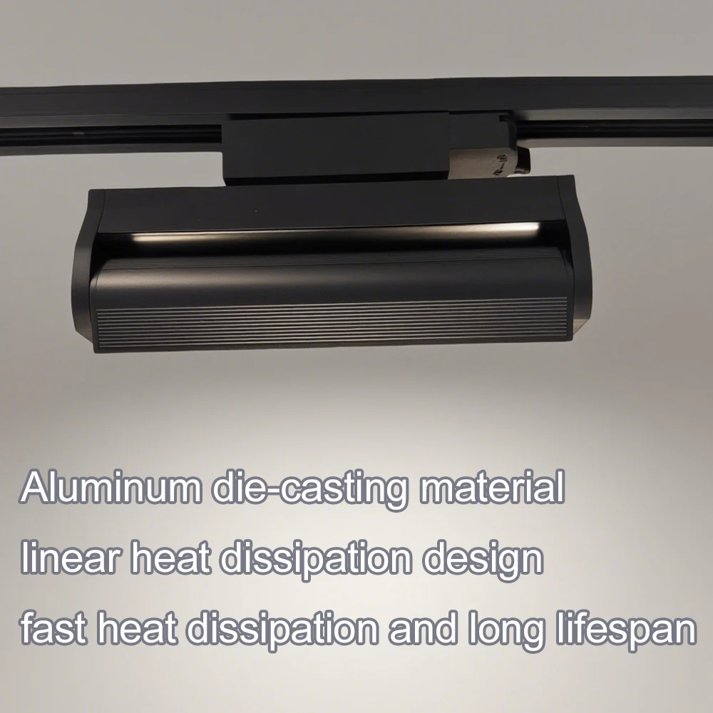 Modern Aluminum 30W LED Linear Track Light Factory Direct Adjustable 85 ...