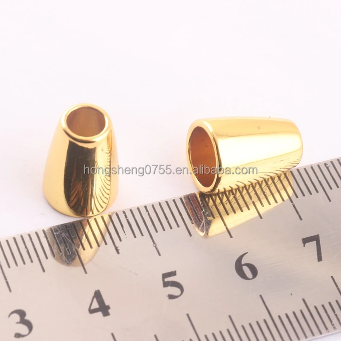 High Quality Gold Metal Cord End Cap Clip For Rope - Buy Metal Cord End ...