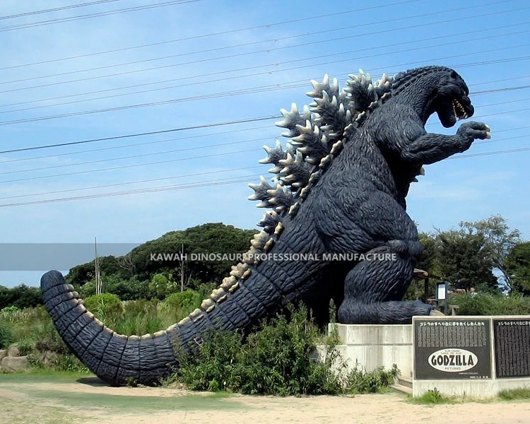 Realistic Giant Godzilla Statue - Customized Fiberglass for Parks, Zoos ...