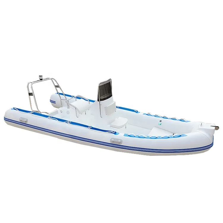 Rib Boat Fishing Fiberglass 17.8ft Hypalon Deep-v Hull Semi-rigid Boats ...