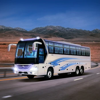 70 Seats Passenger Seats Zk6126d Coach Bus With Tv Screens And Usb ...