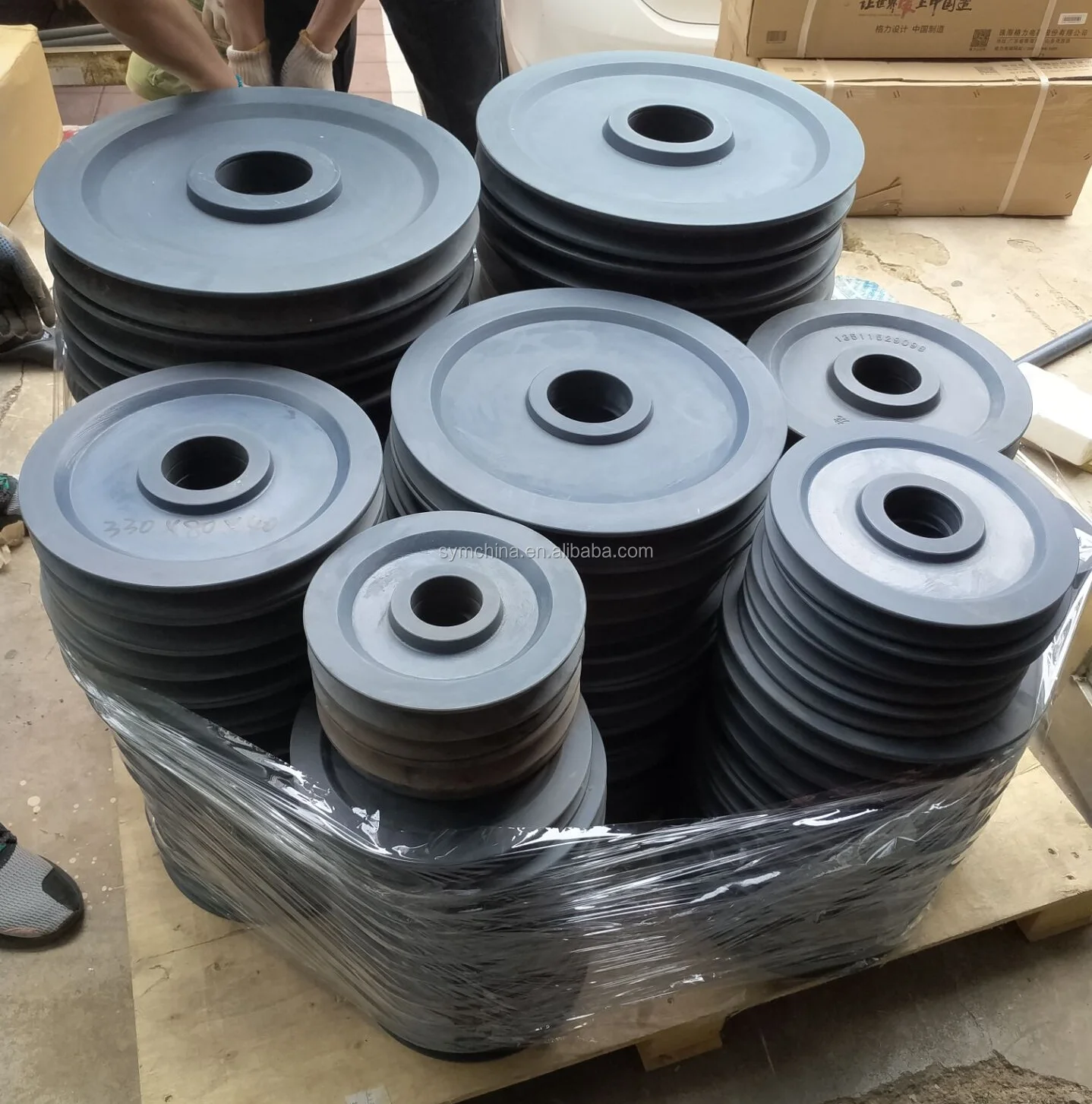 Tower Crane Lifting Nylon Pulley High Wear-Resistant Nylon Wheels Nylon ...