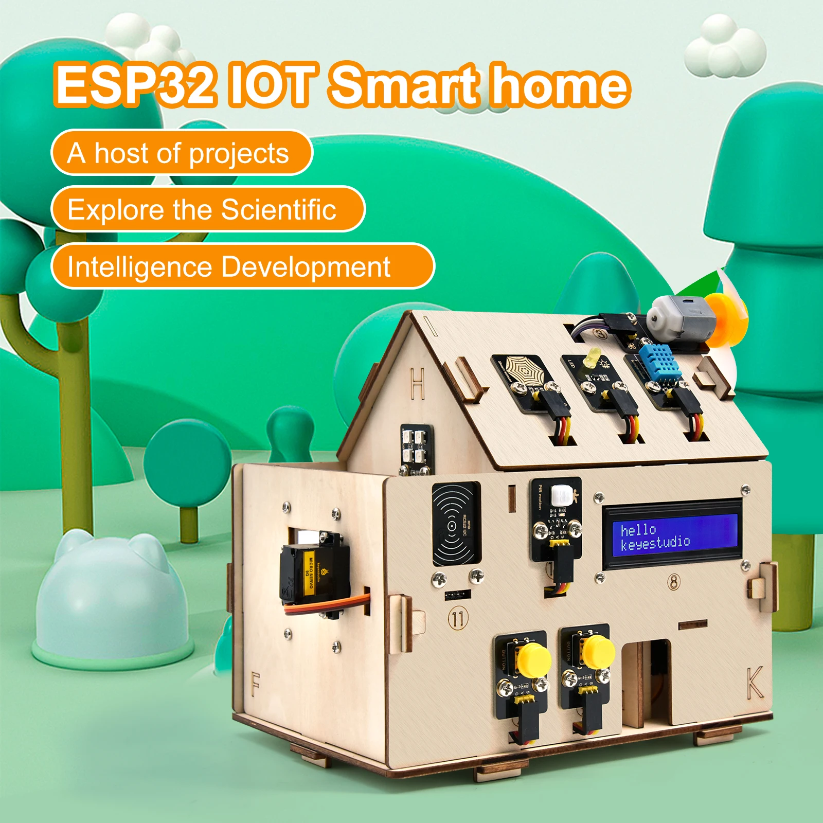 Keyestudio Iot Smart Home Kit Esp32 Starter Kit For Electronic Diy Stem Education - Buy Iot ...