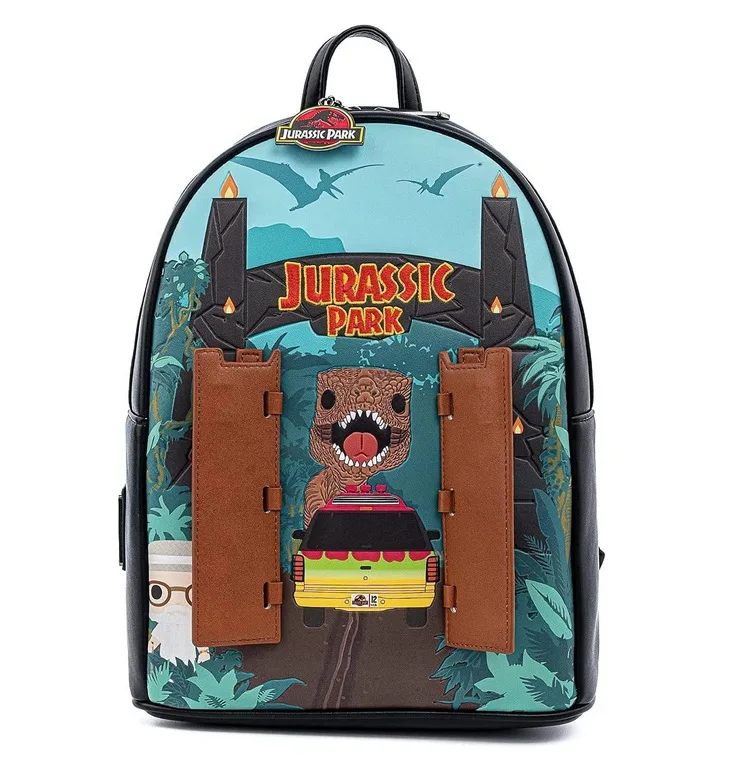 Loungefly Jurassic Park Mini Backpack Jurassic Park POP Schoolbag For ...