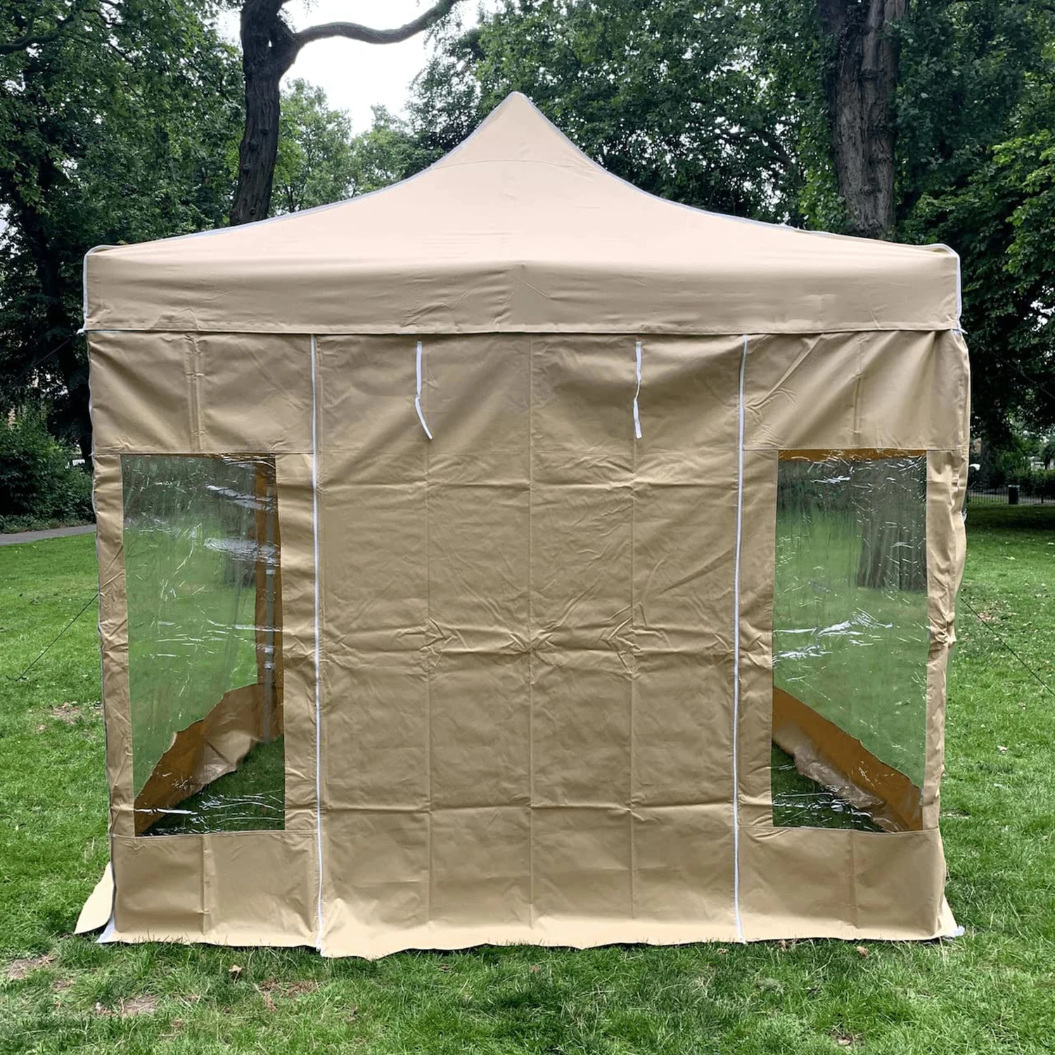 10x10 Waterproof Gazebo With Clear Transparent Sidewall All Seasons ...