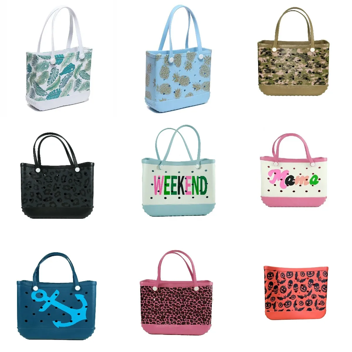 Customizable Patterns Wholesale Bogg Bag Accessories Eva Beach Bag ...