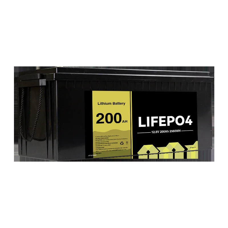 Lifepo4 Battery 12v 100ah 200ah Deep Cycle Solar 24v 12v Lithium Ion ...