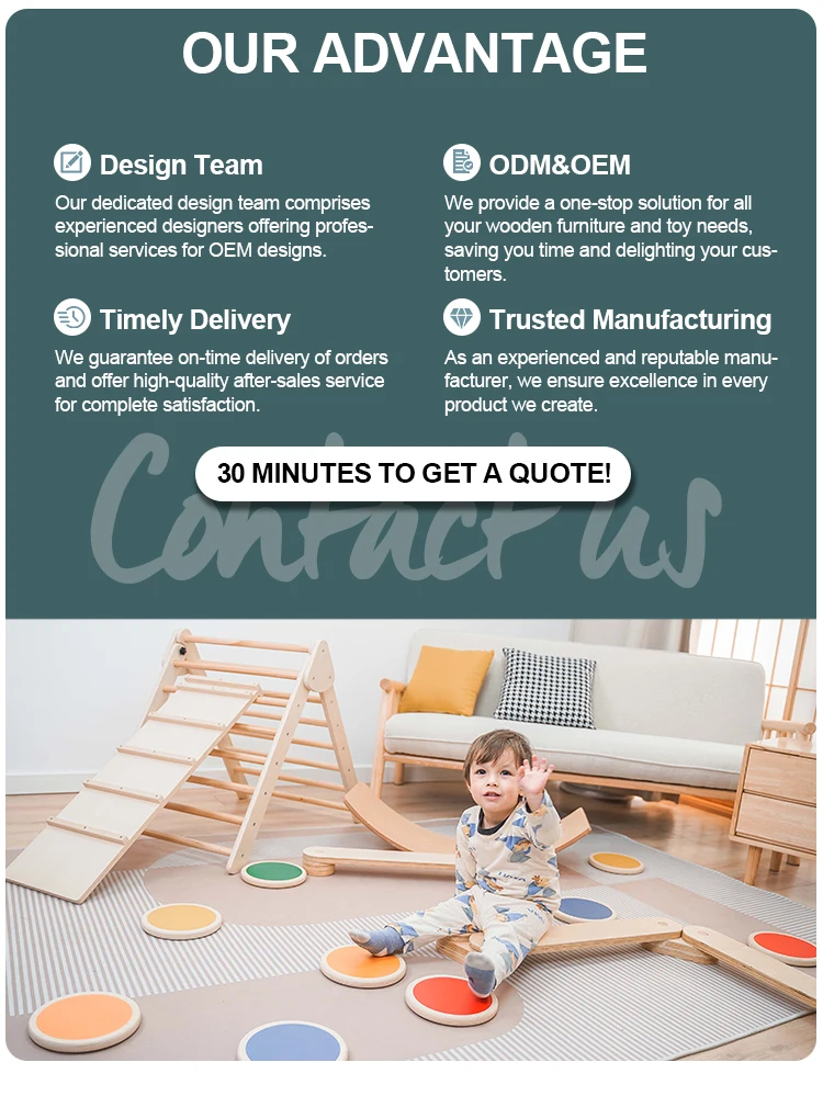 Kids Outdoor Indoor Climbing Triangle Frame Play Toy Montessori ...