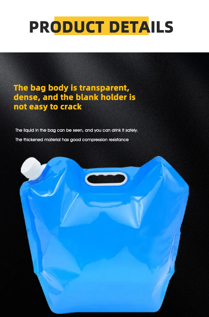 Collapsible Foldable Emergency Drinking Water Bag Liquid Packaging ...
