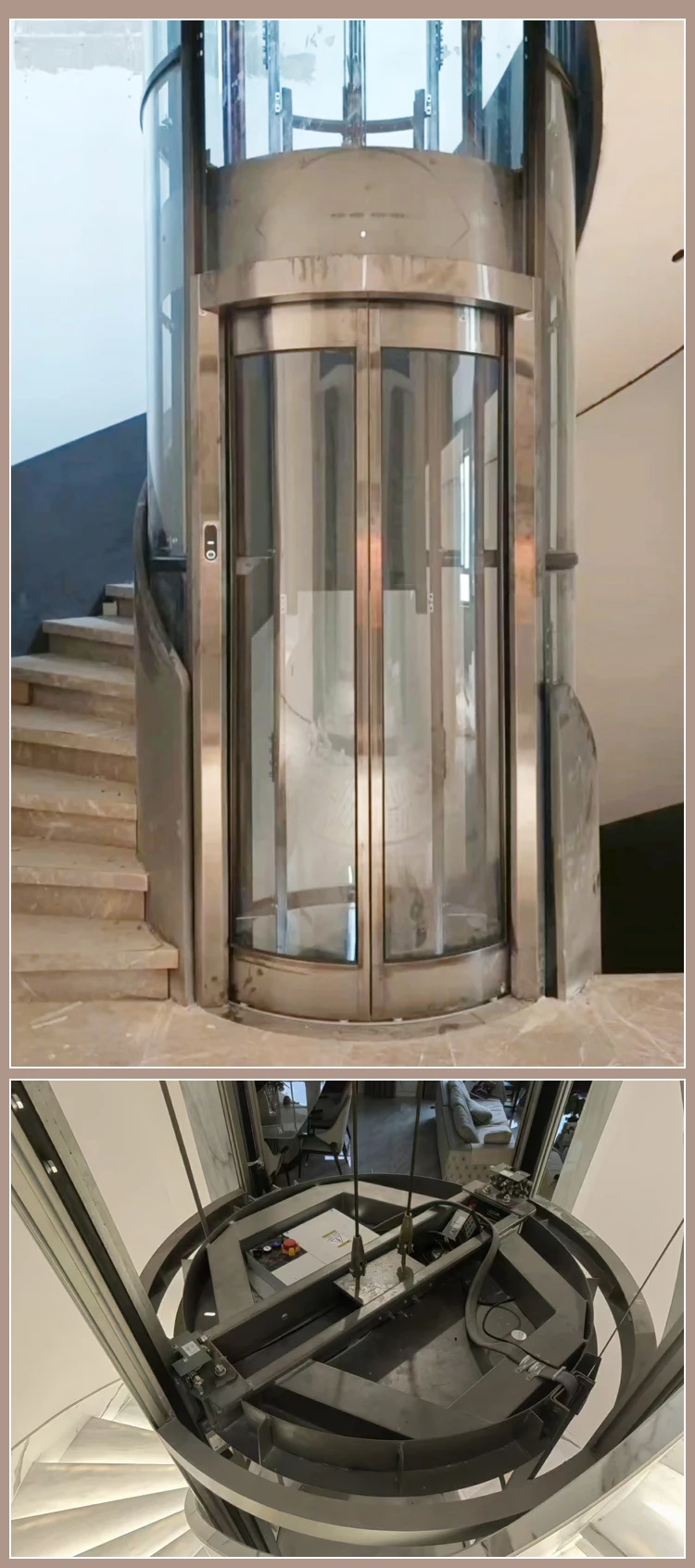 800 Kg High Quality Panoramic Circular Elevator In China - Buy High ...
