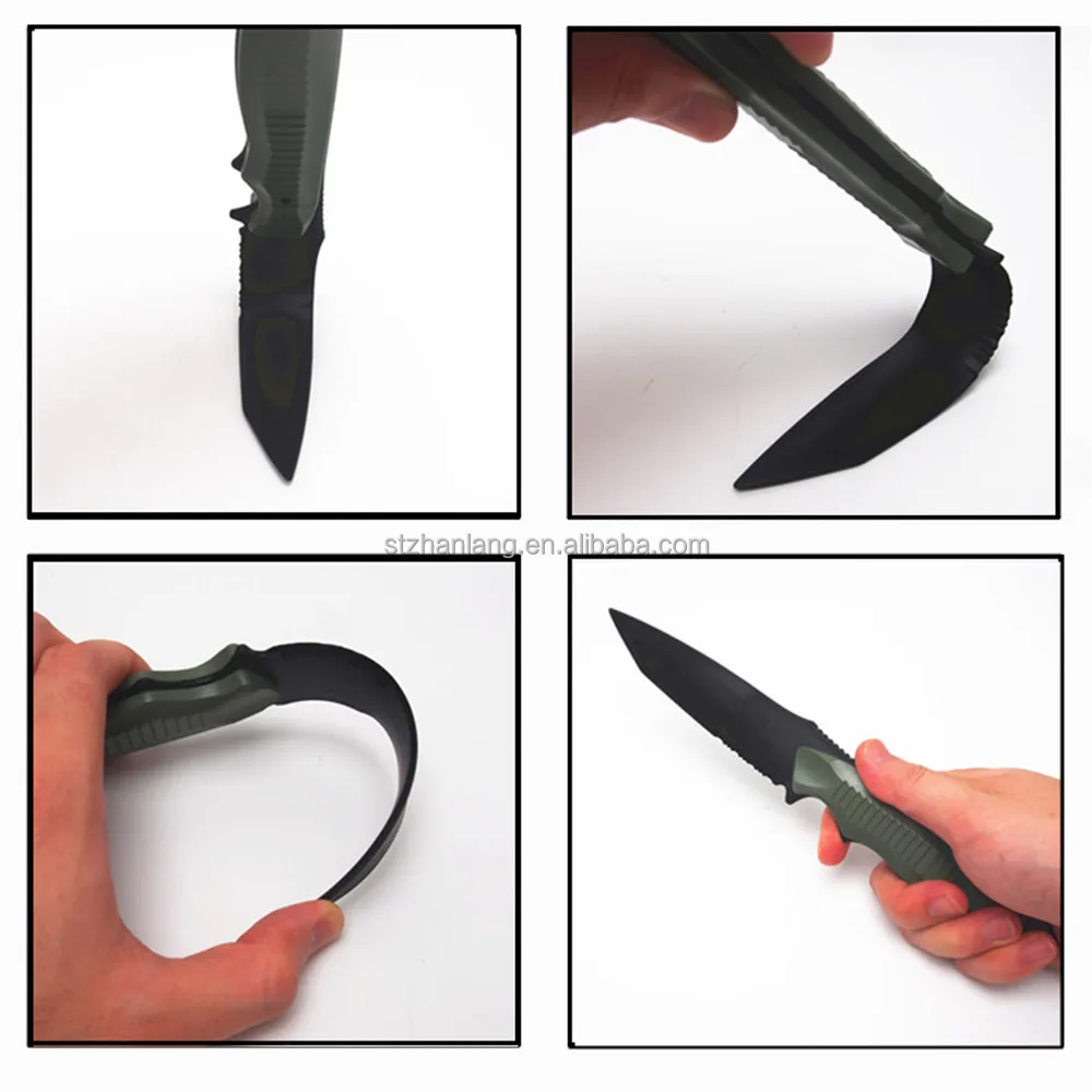 Foldable M204 Rubber Training Tactical Plastic Combat Knife With ...