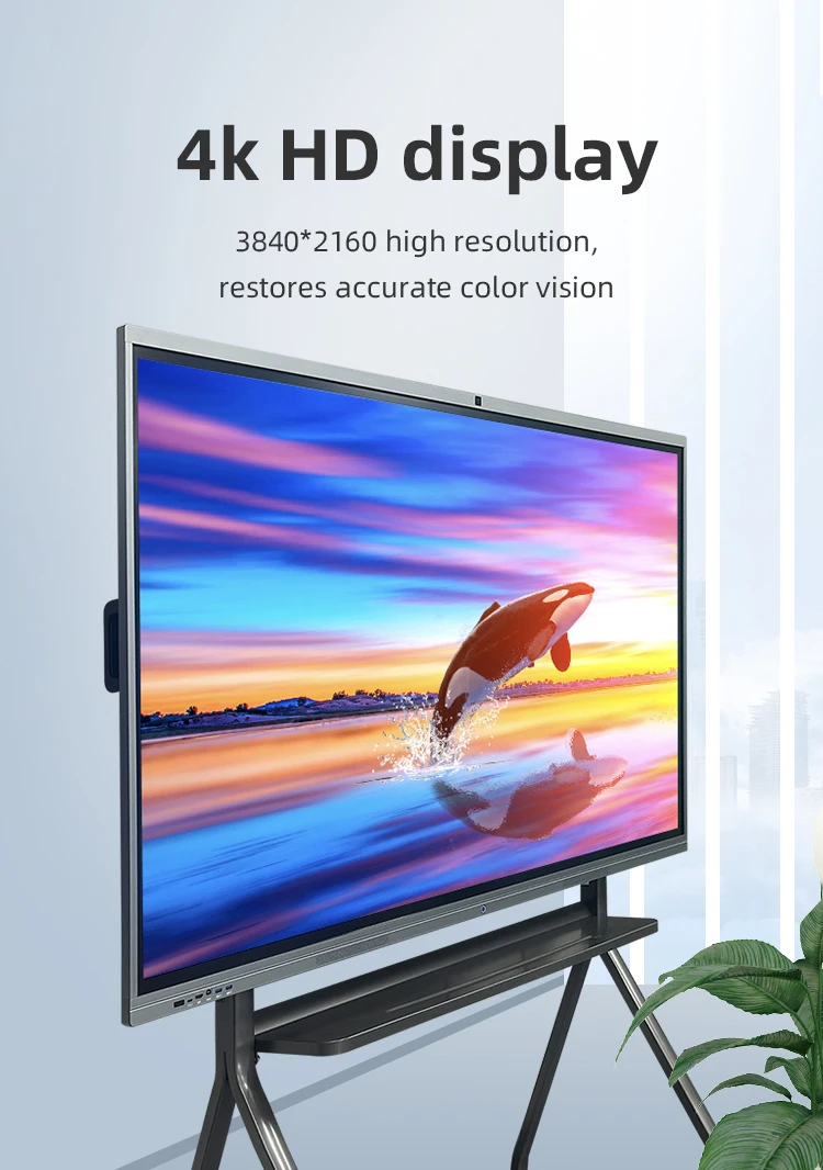 65 75-Inch Digital Smart Touch Screen Interactive Flat Panel All-In-One ...