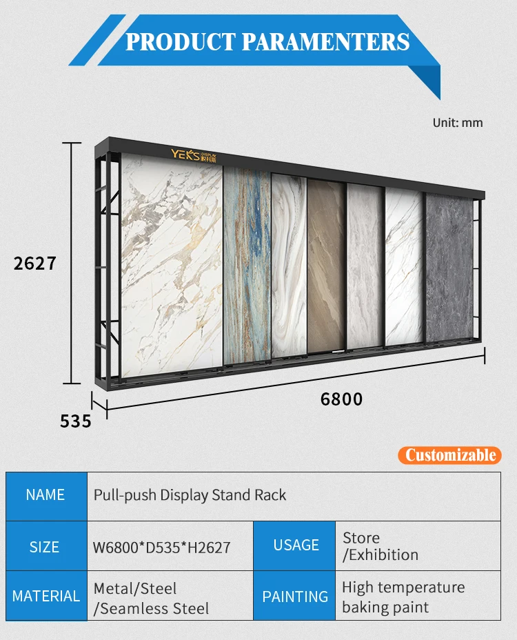 Convenient Push-pull Style Of Tile Display System For Showroom - Buy ...