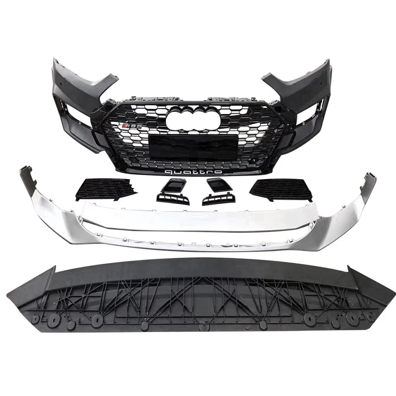 RS5 B9 Front Bumper with Grill for Audi A5 S5 Body Kit