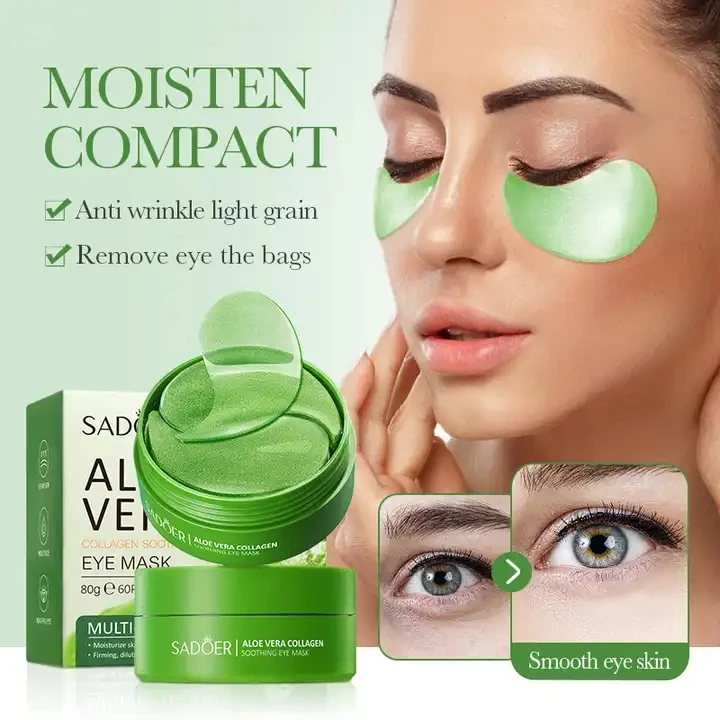 Sadoer Aloe Collagen Soothing Eye Mask Moisture Crystal Anti Dark ...