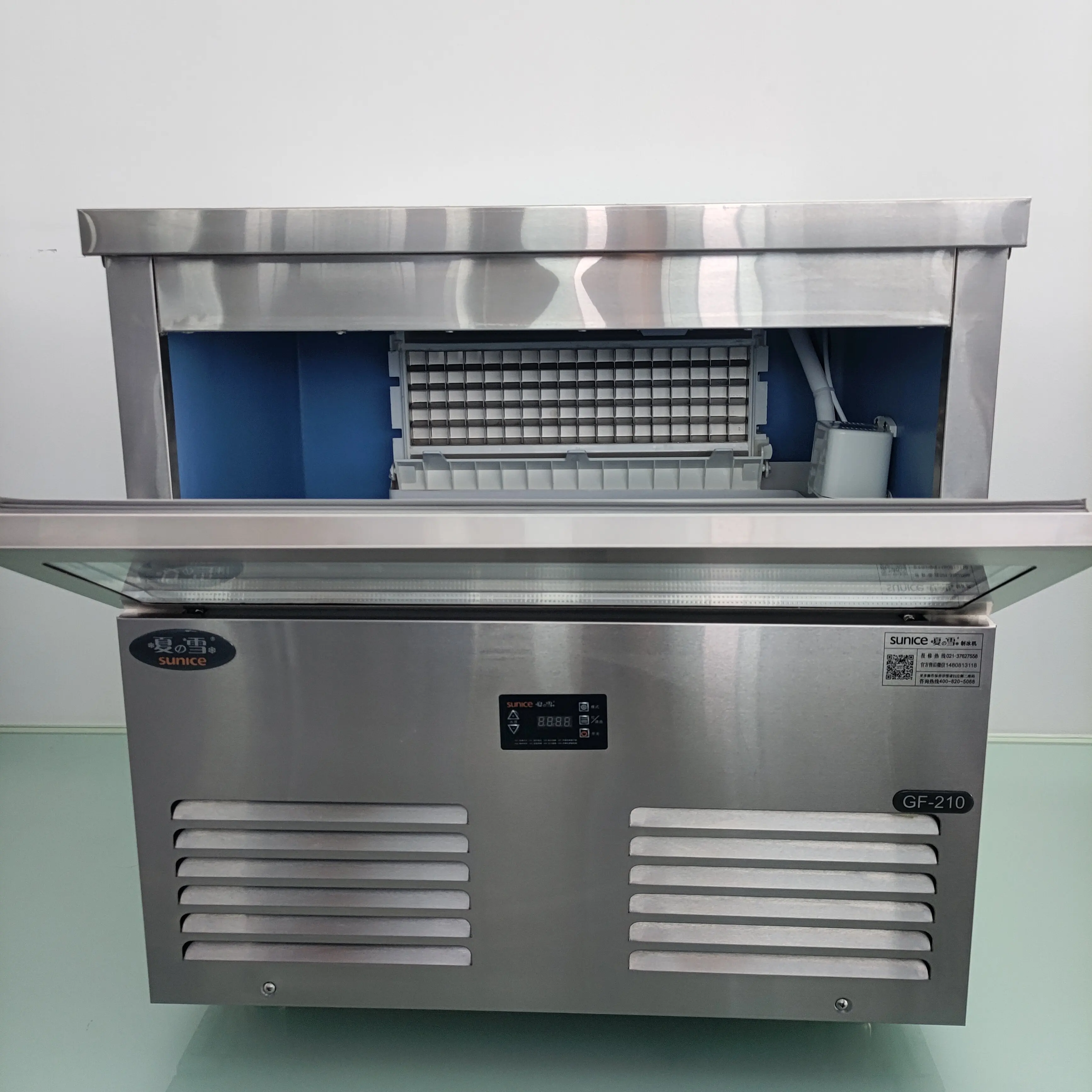 80kg/24h High Performance Bar Ice Maker Oem Commercial Undercounter Ice ...