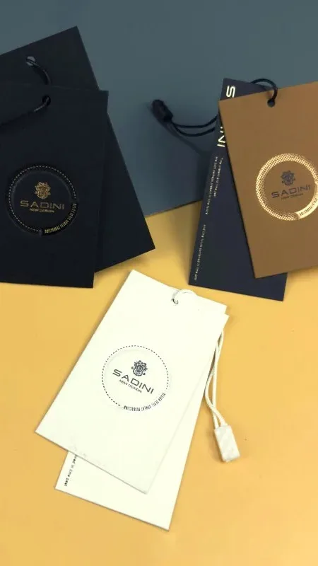 New Clothing Hang Tags Clothes Label Garment Design Hangtag With Own ...