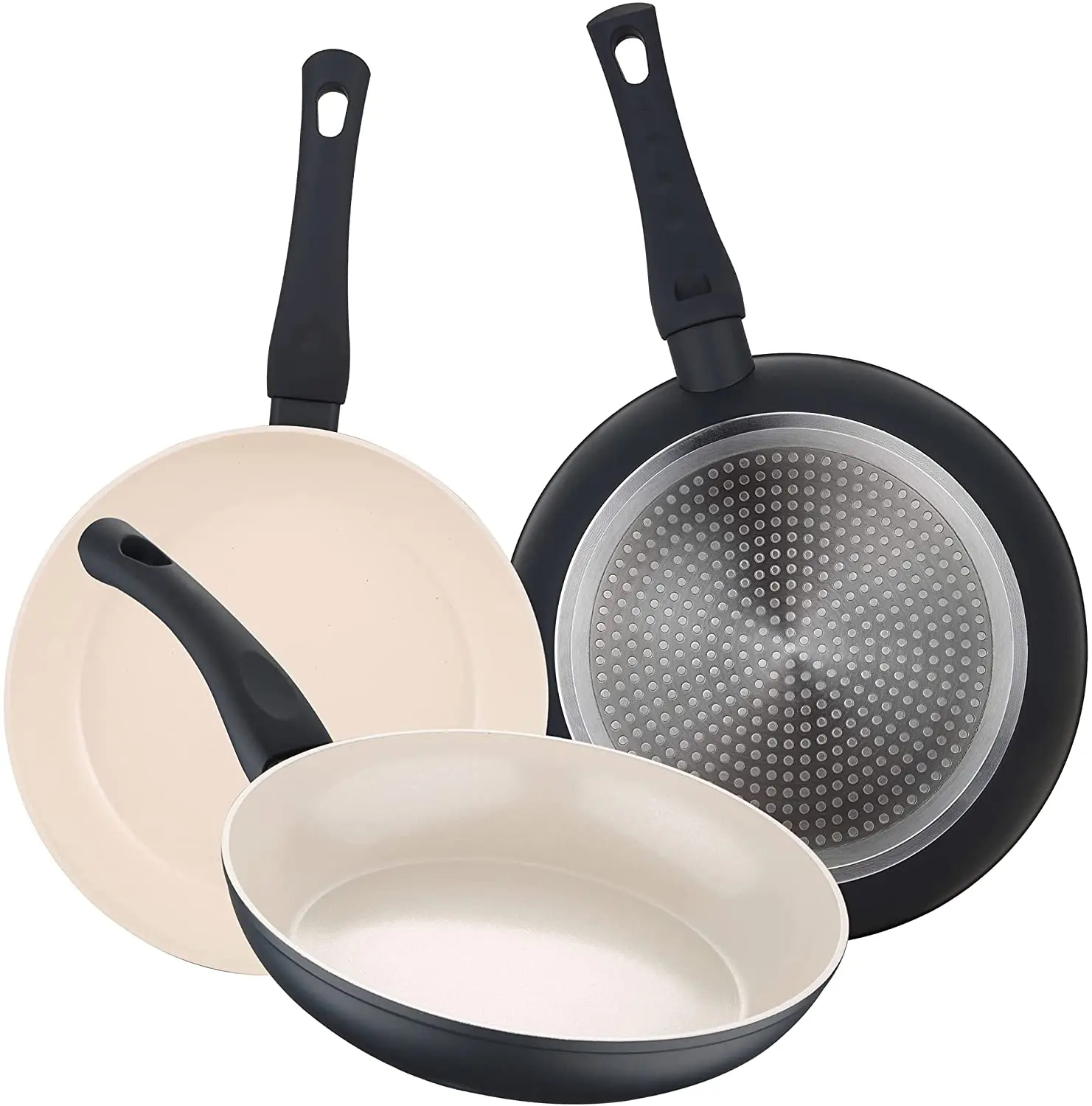 Full Induction Panelas Ceramic 3 Piece Kitchen Utensils Cookware Set ...