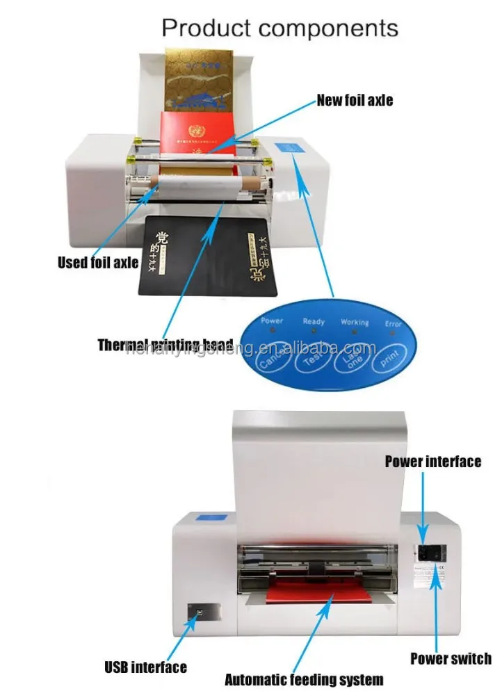 YS-360A Digital Gold Foil Invitation Printer for Wedding Cards ...