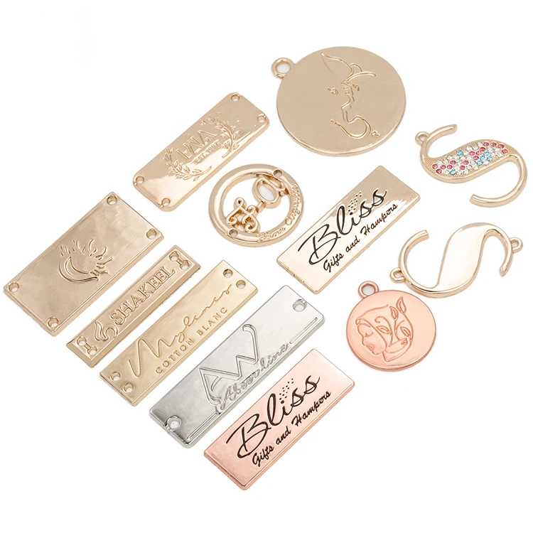 Custom Metal Logo Labels - Sustainable Garment Accessories