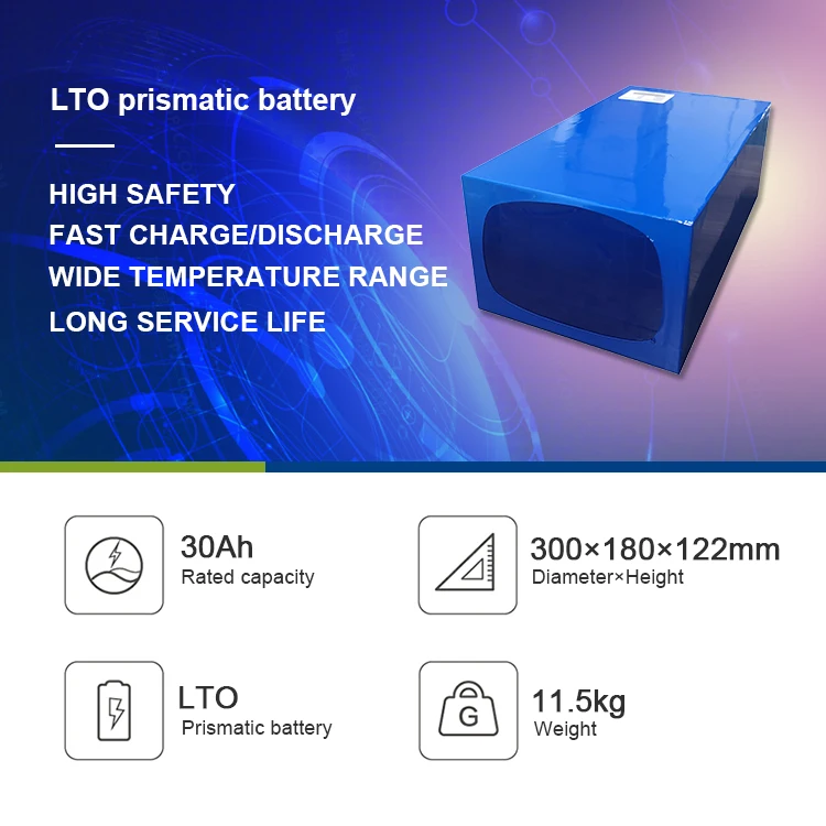 Customized Lto Battery Cell 12v 24v 36v 48v 52v 60v 72v 30ah 40ah 60ah ...