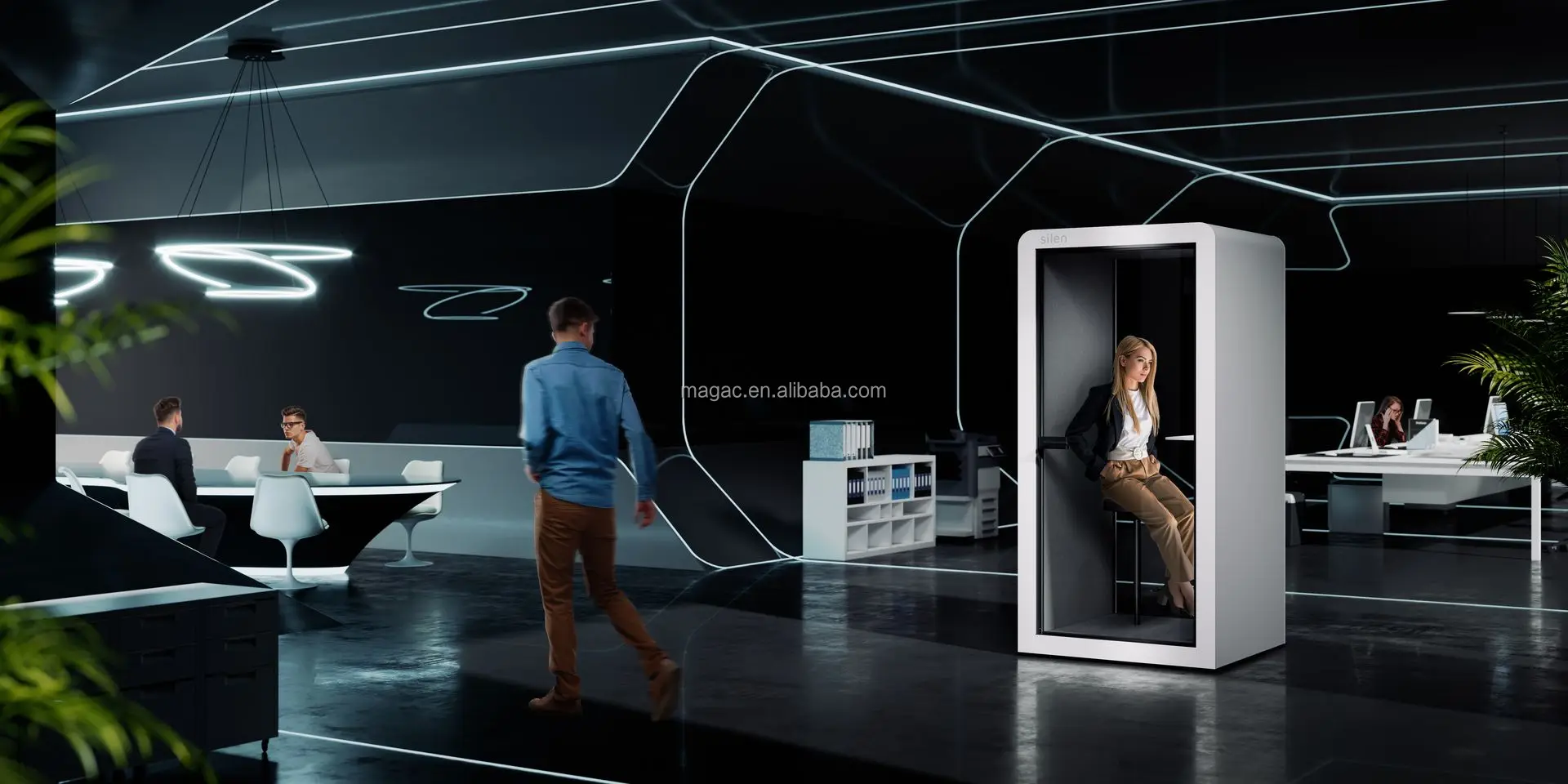 Sound Proof Office Meeting Pod Meeting Room Soundproof Booth For ...