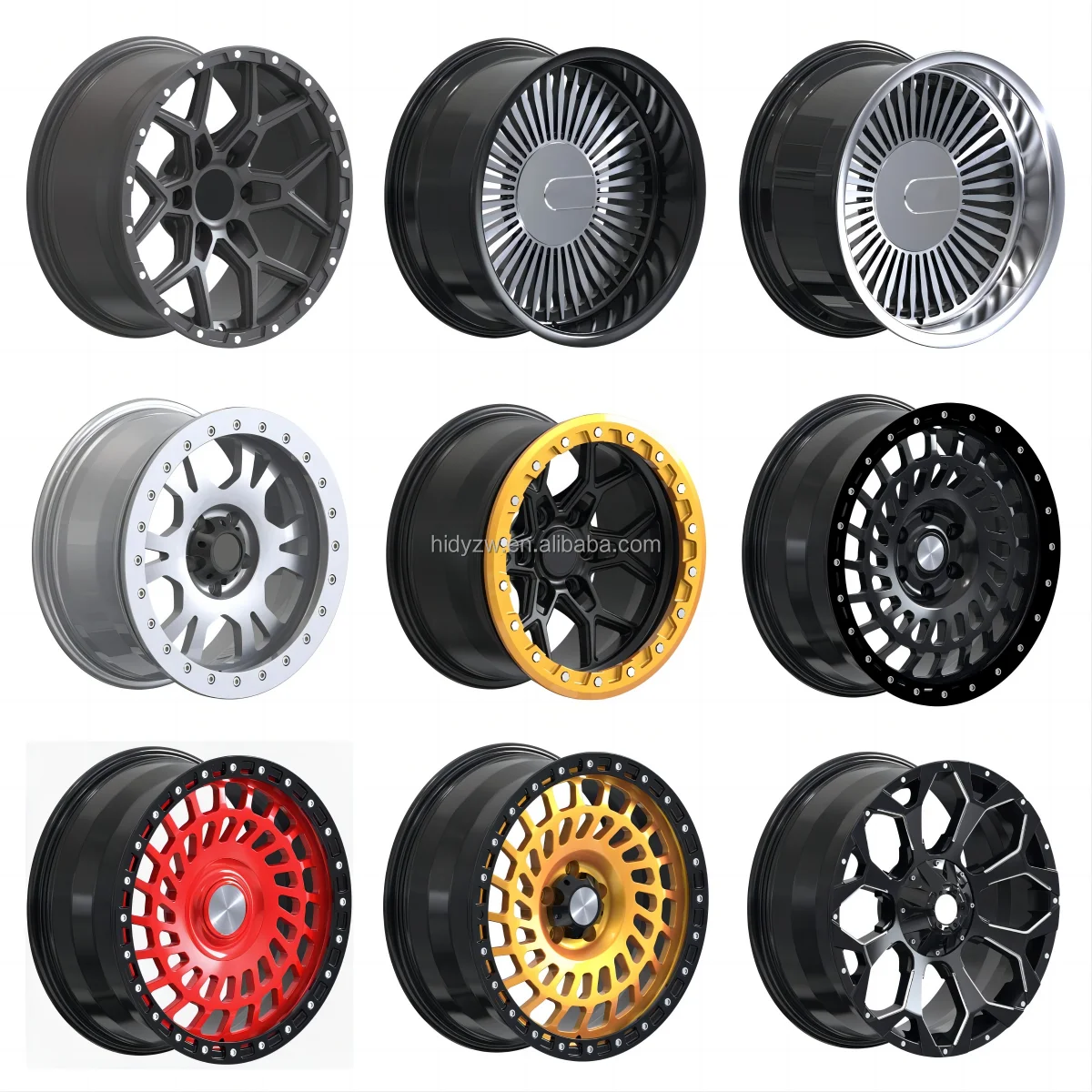 Custom 4x4 Offroad Wheel 5x114.3 5x120 6x139.7 15-20 Inch Forged ...