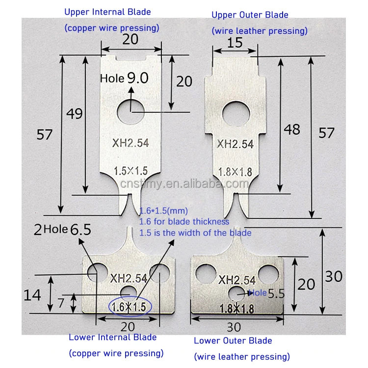 Different Terminals Otp Crimping Machine Knife Crimper Blades ...