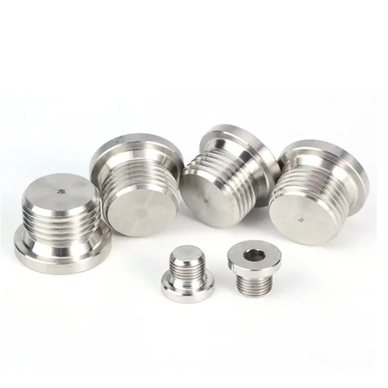 DIN908 stainless steel carbon steel internal drive screw plugs with Collar cylindrical thread ...