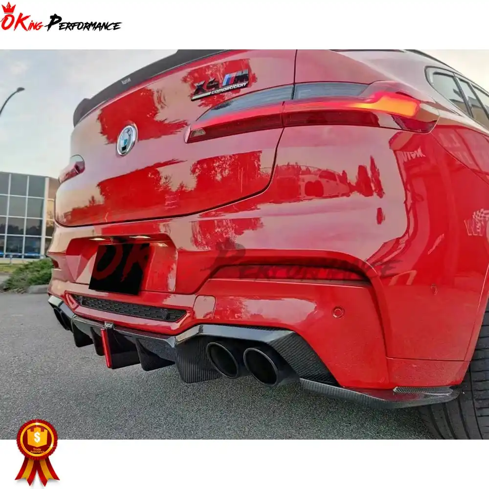 K Style Dry Carbon Fiber Led Brake Light Rear Diffuser For Bmw F98 X4m 2019-2021 - Buy For Bmw ...