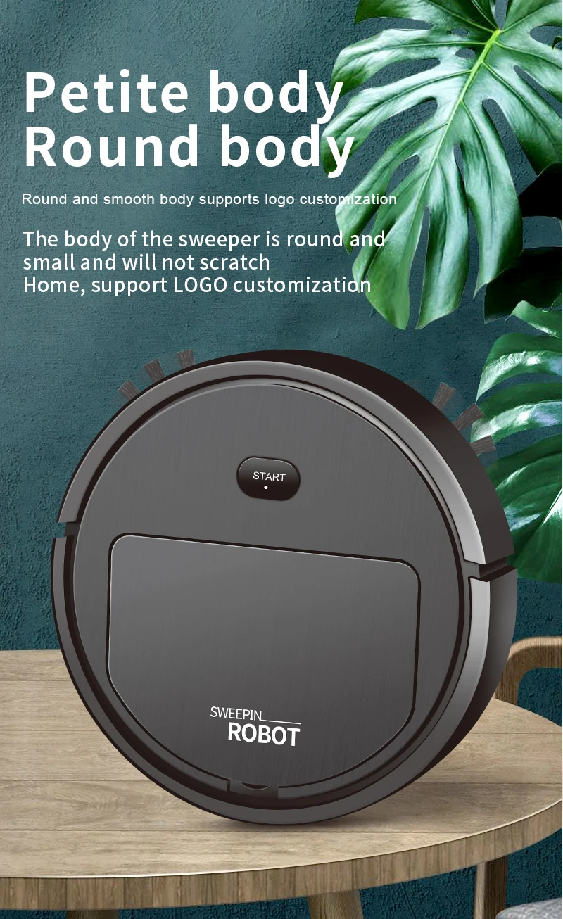 3 in 1 Rechargeable USB Sweeping Robot Vacuum Cleaner for Home ...
