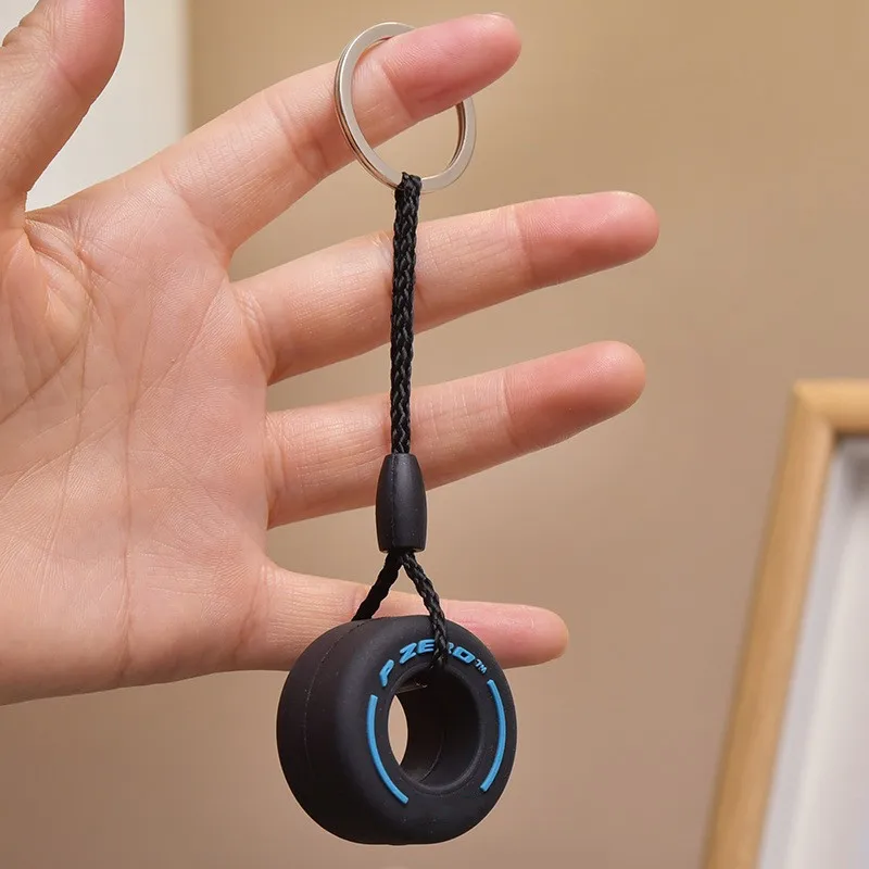 New Design Wheel Rim Car Keyring 3d Custom Soft Pvc Keychains Tire Key ...