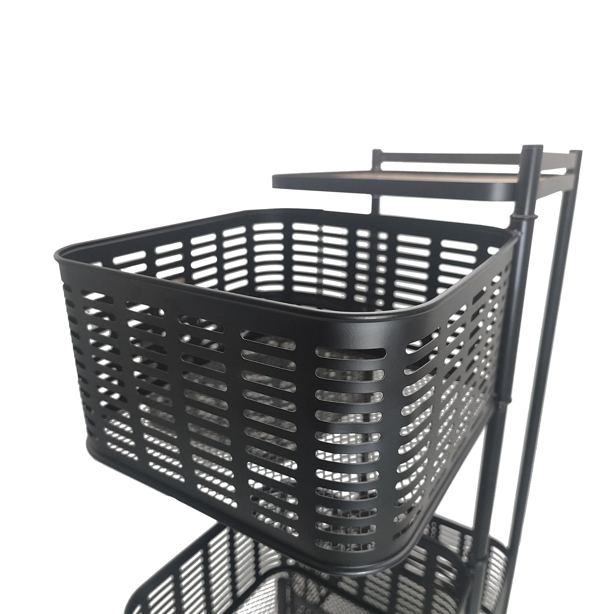 4-tier Rotating Fruit Basket Kitchen Storage Metal Pantry Baskets With ...