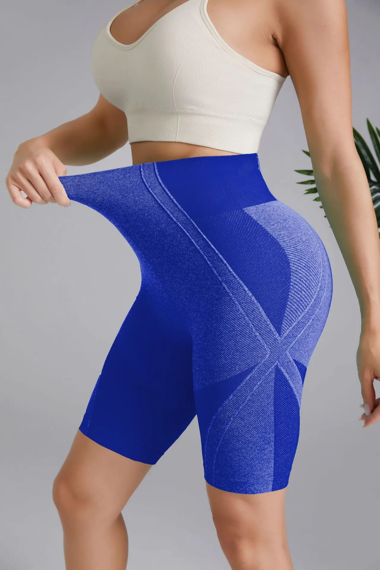 Women High Waist Hip Push Up Shorts Workout Fitness Yoga Shorts Push Up ...