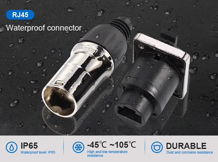 Jnicon Ip65 Waterproof Electrical Connectors Rj45 Neu Trik N38mc Oem ...