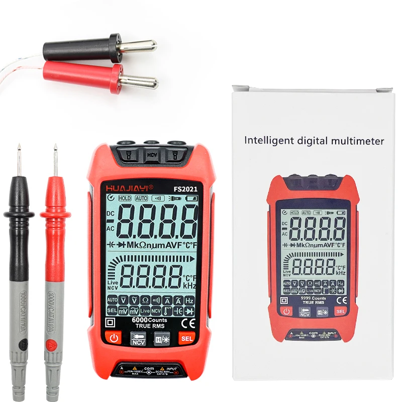 Smart Digital Multimeter 6000 Counts True RMS Auto Range Digital ...