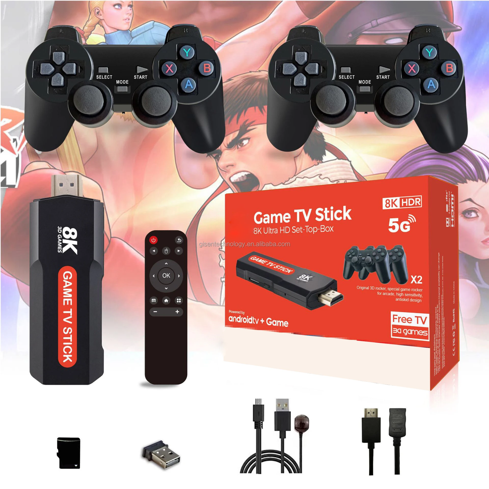 2024 New X2 Plus TV Game Console with Wireless Controller - 8K ...