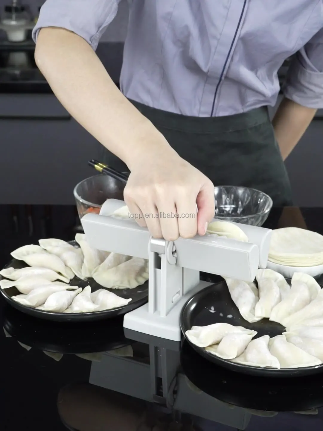Manual Gyoza Dumpling Wrapper Making Maker Machine Home Use - Buy ...