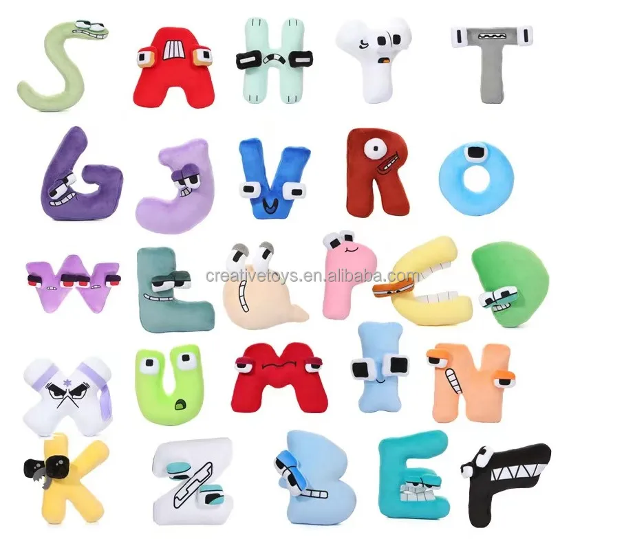 Custom Wholesale Stuffed Letter Toys Alphabet Lords Plush Toy - Buy ...