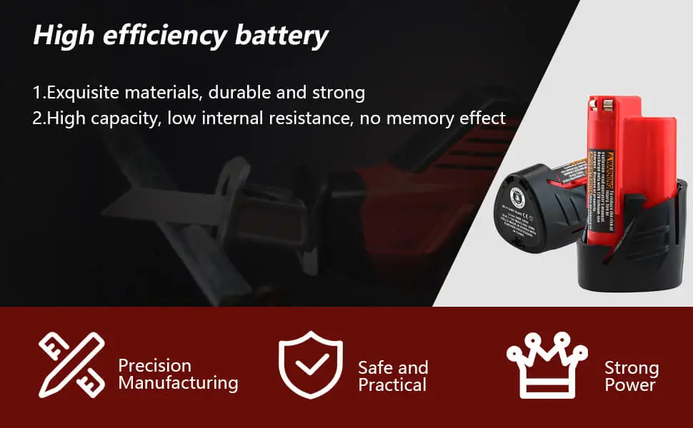 Replacement 3ah 12v Milwaukee Lithium Ion Battery For Milwaukee ...