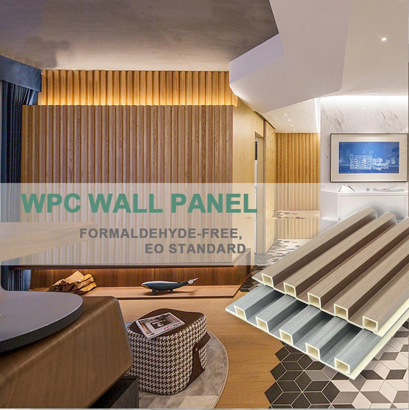 Bamboo Slat Wall Cladding Background Board Wpc Fluted Wall Panel Click ...