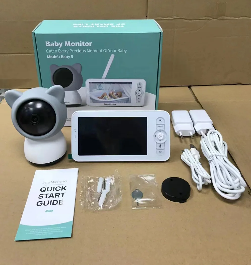 Mobile Remote Viewing Baby Monitor With Screen 5 Inch Digital Camera ...