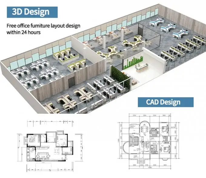 Modular Cubical Work Station Desk - Modern Office Furniture