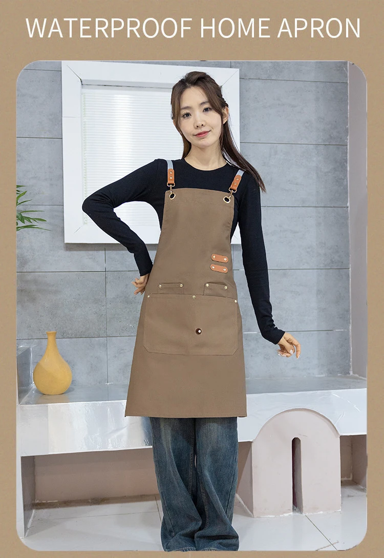 Custom Logo Waterproof Aprons - Durable Kitchen Essentials